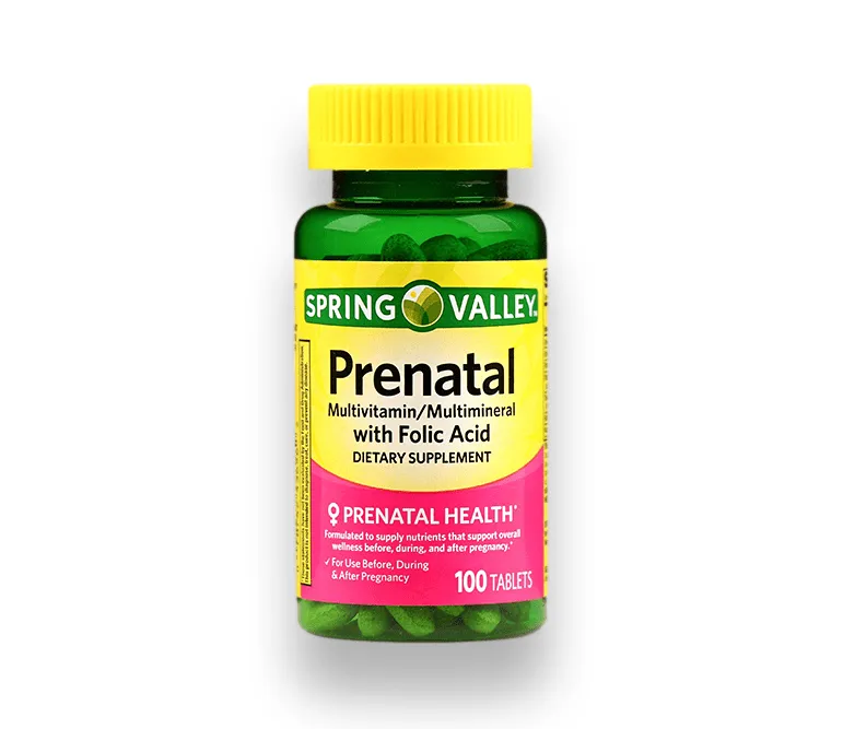 Spring Valley Prenatal Multivitaminico, Multimineral con Acido Folico ...